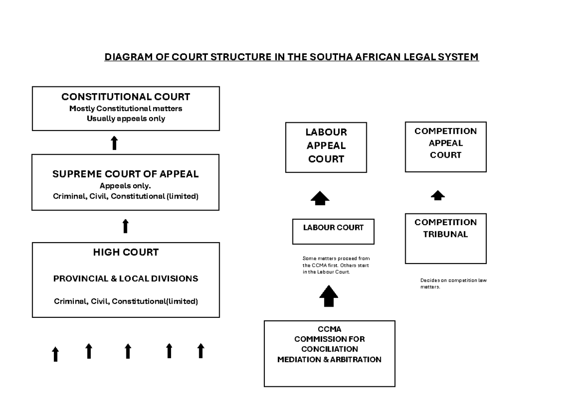Diagram+OF+ Court+ Structure+IN+THE+ Southa+ African+ Legal+ System ...