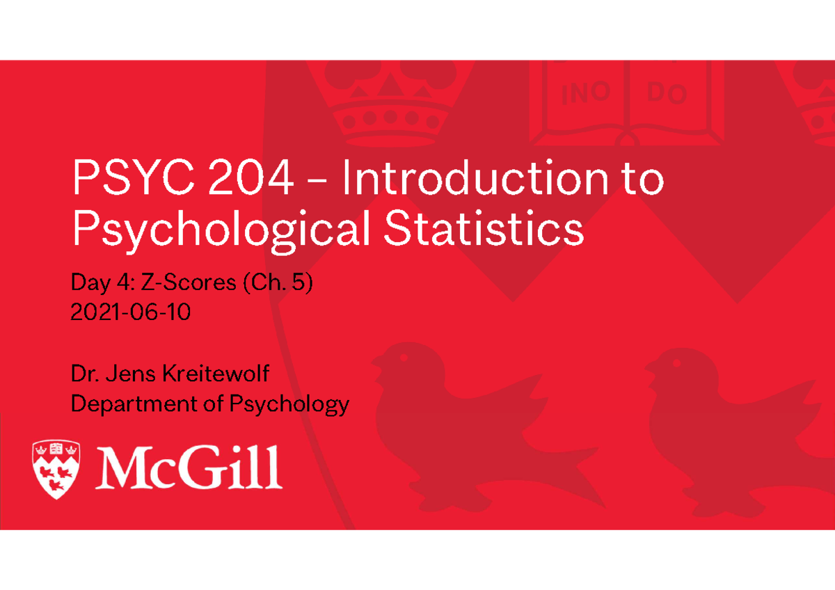 PSYC204 Summer 2021 04 02 - PSYC 204 – Introduction to Psychological ...