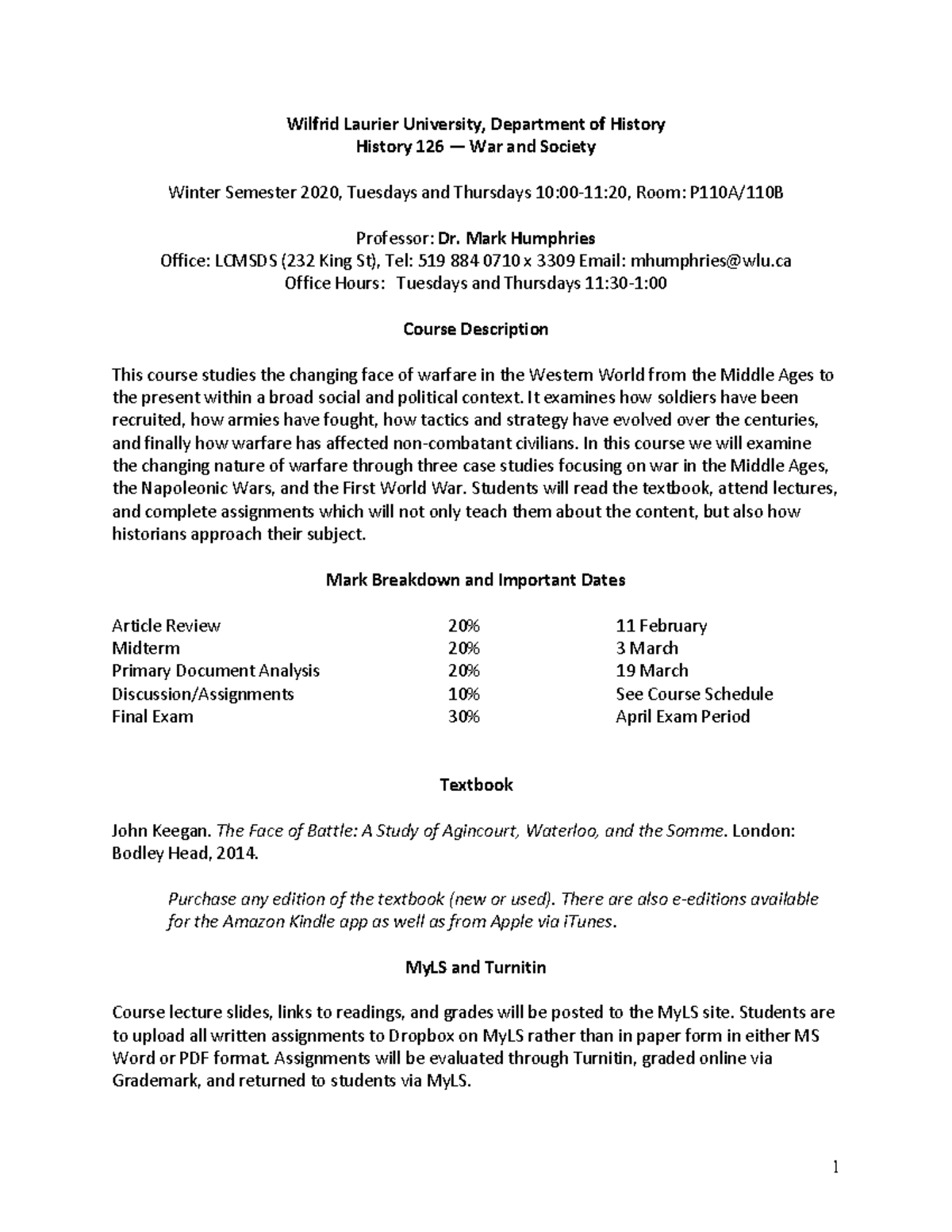 HI126 Syllabus - 2020 final - Warning: TT: undefined function: 32 Warning: TT: undefined ...