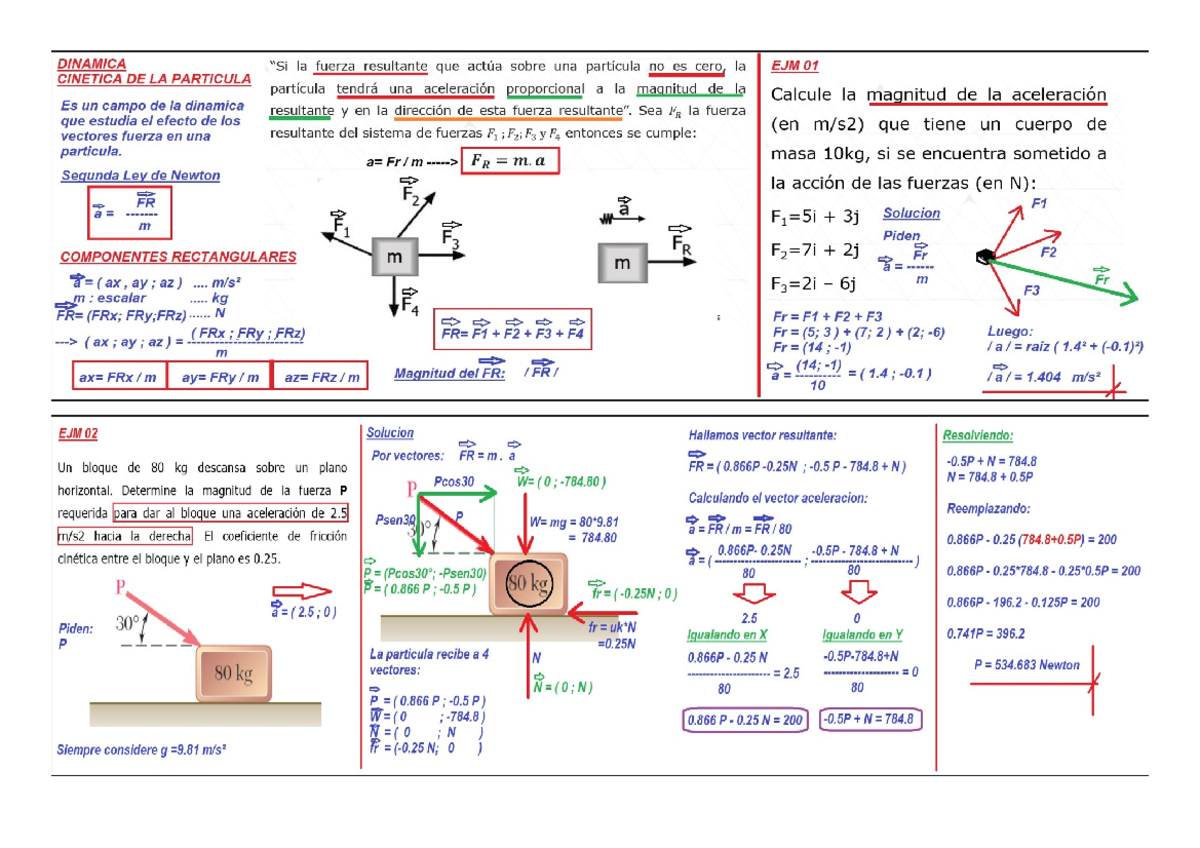 Ejercicio DE LA Semana 3 Y 4 - Dinamica - Studocu