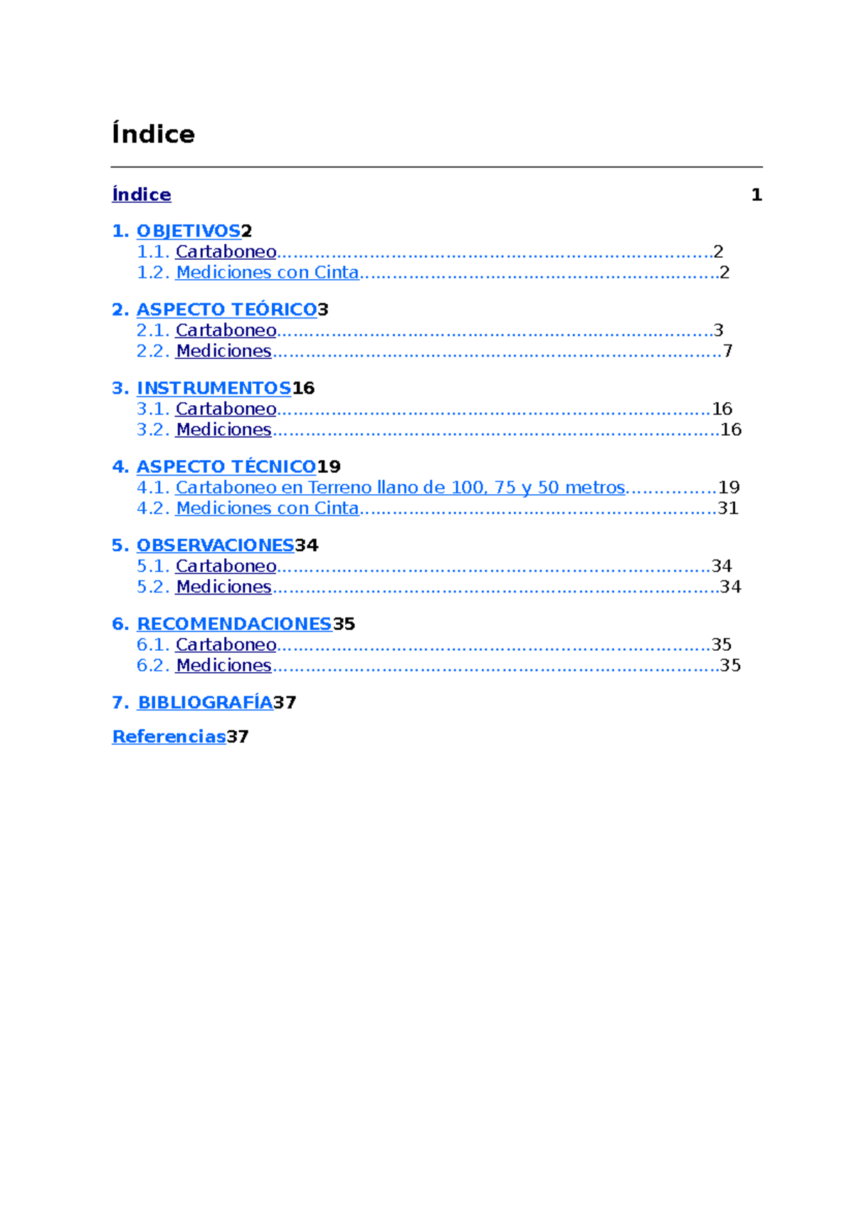 Informe nro-00-convertido - Índice Índice Índice 1. OBJETIVOS 1.1 ...