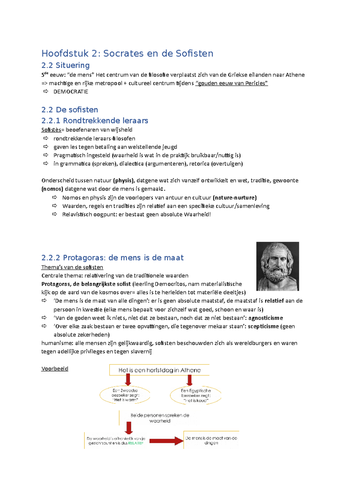 Les 2 Socrates en de sofisten - Hoofdstuk 2: Socrates en de Sofisten 2 ...