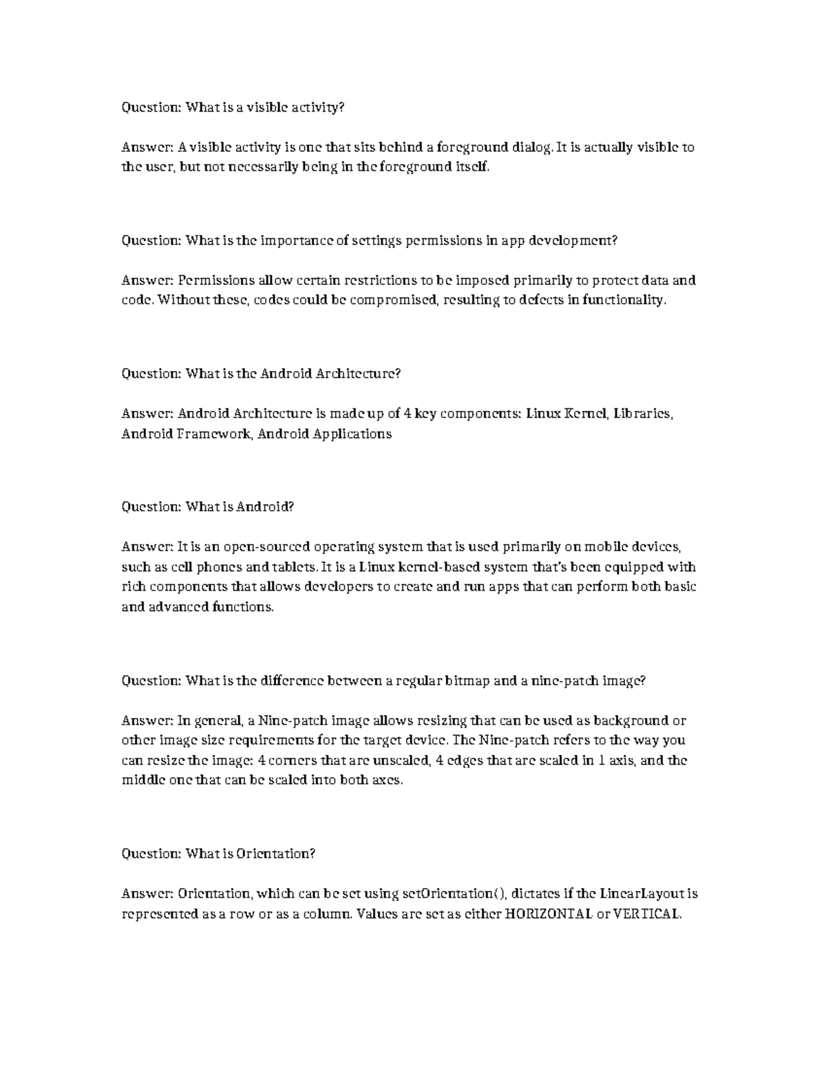 Cheskey actinistia buccal - Question: What is a visible activity ...