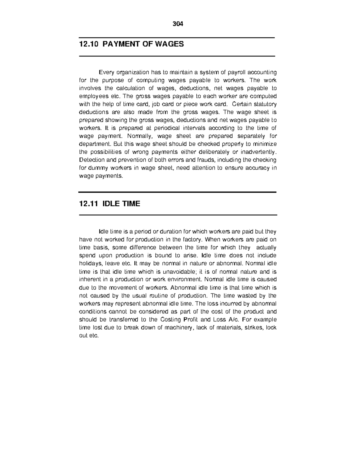 Payment OF Wages - 12 PAYMENT OF WAGES Every organization has to ...