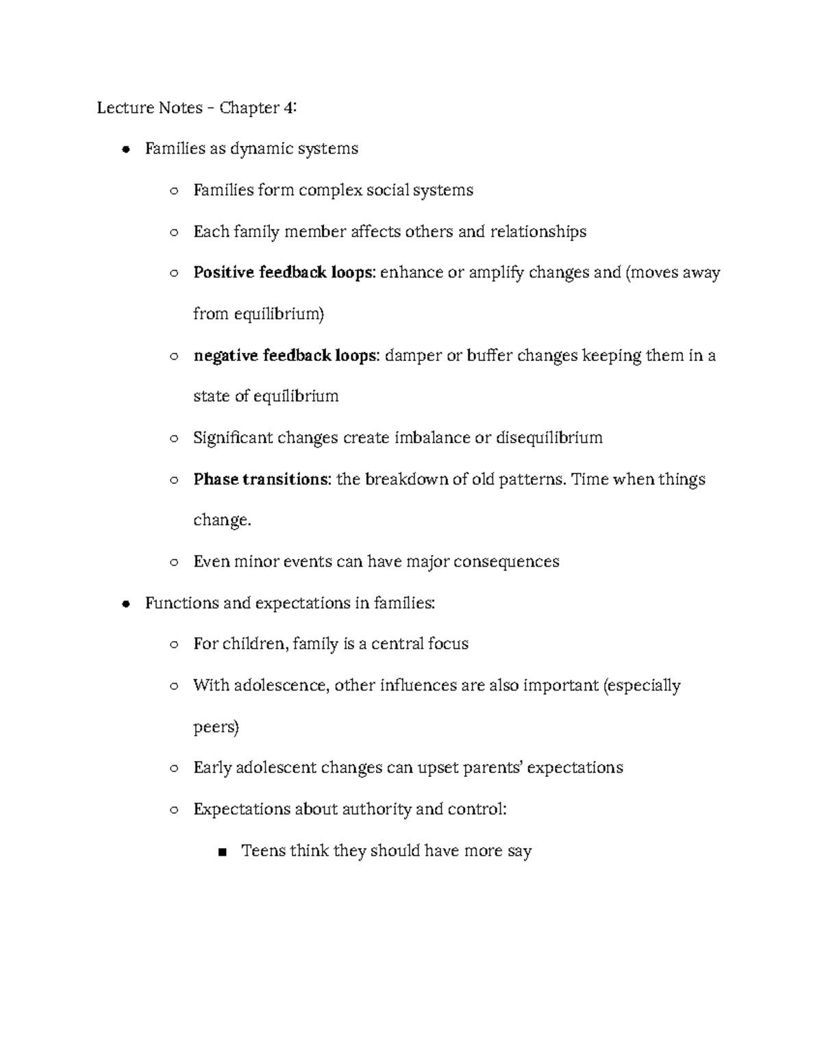 EDPY - Exam 2 Study Notes - Lecture Notes - Chapter 4 Families as ...