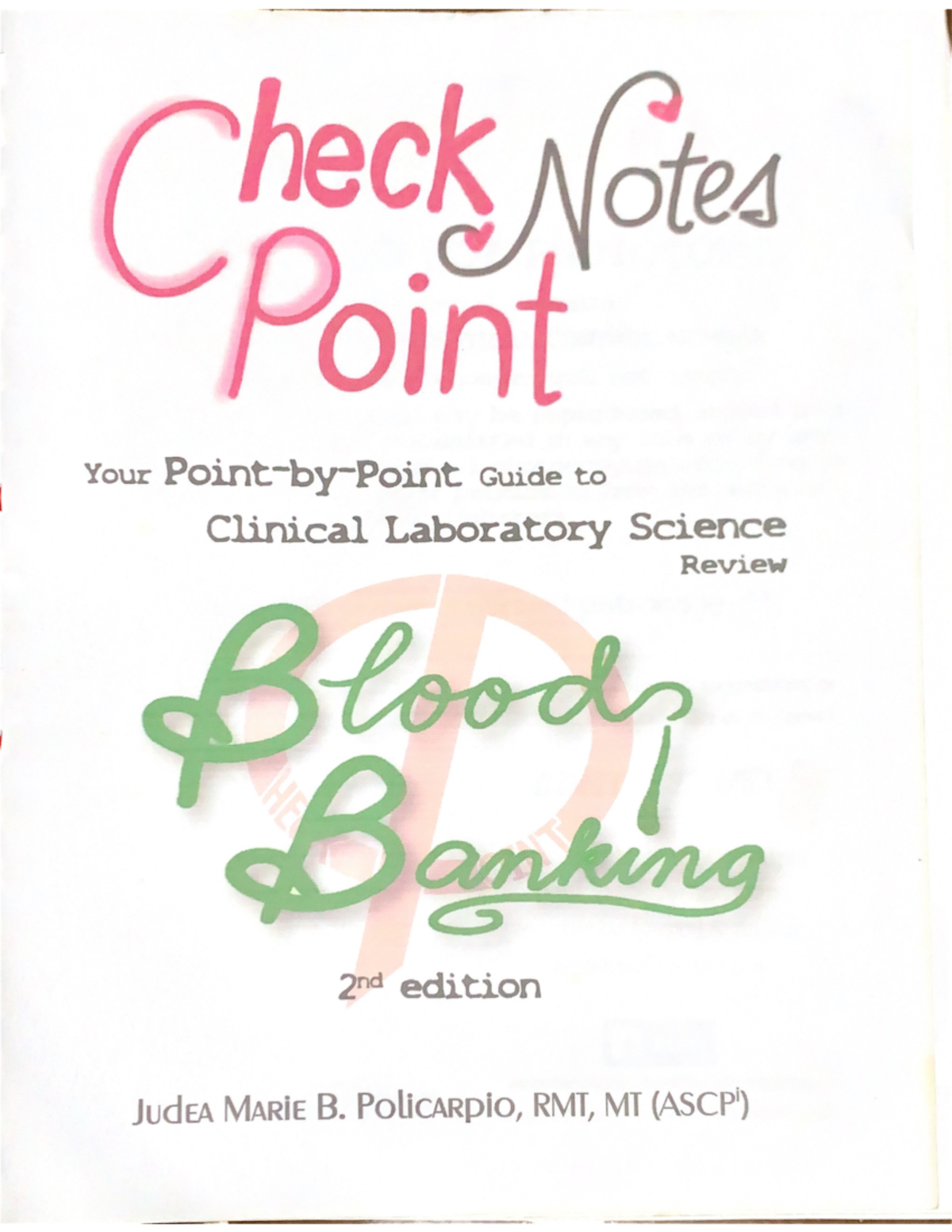 Blood Bank - student - Your Point-by Point Guide to Clinical Laboratory ...