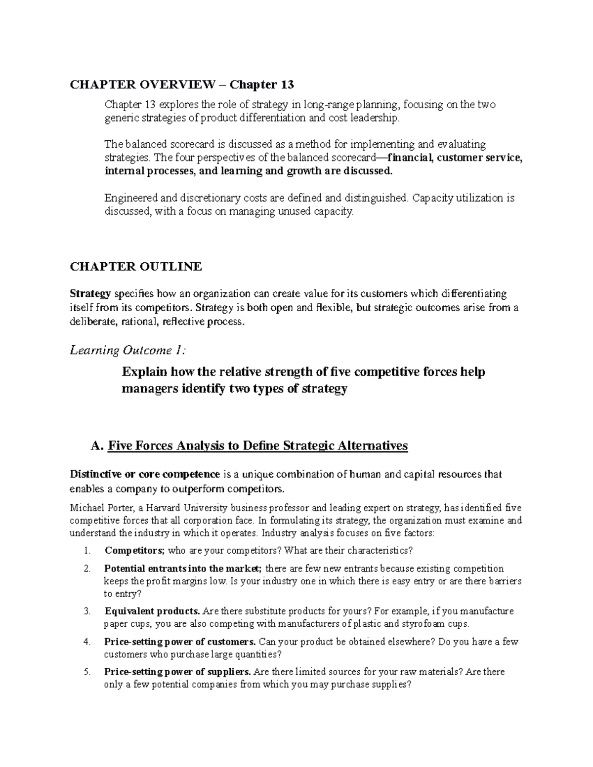 Chapter 13 Overview - CHAPTER OVERVIEW – Chapter 13 Chapter 13 explores ...