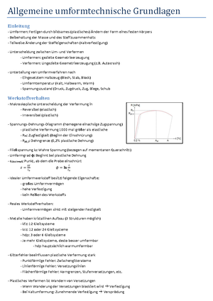 Umformtechnik Zusammenfassung - Umformtechnik Zusammenfassung ...
