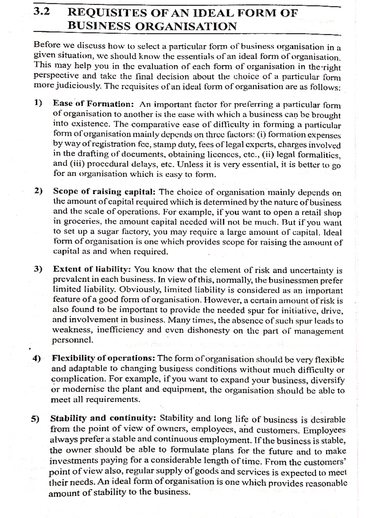 Forms of business organisation 2 - Business Environment - Studocu