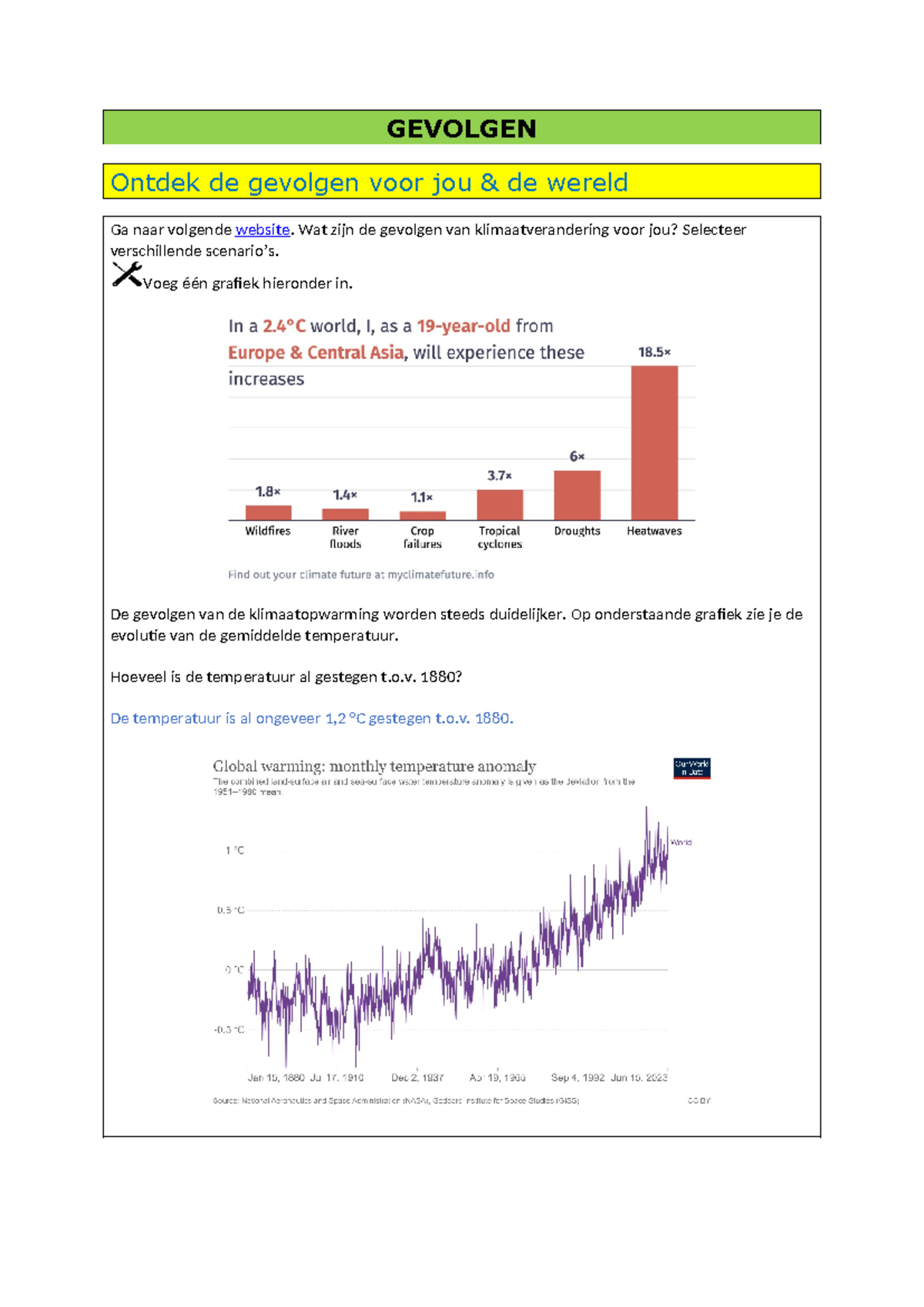 Gevolgen - GEVOLGEN Ontdek de gevolgen voor jou & de wereld Ga naar ...