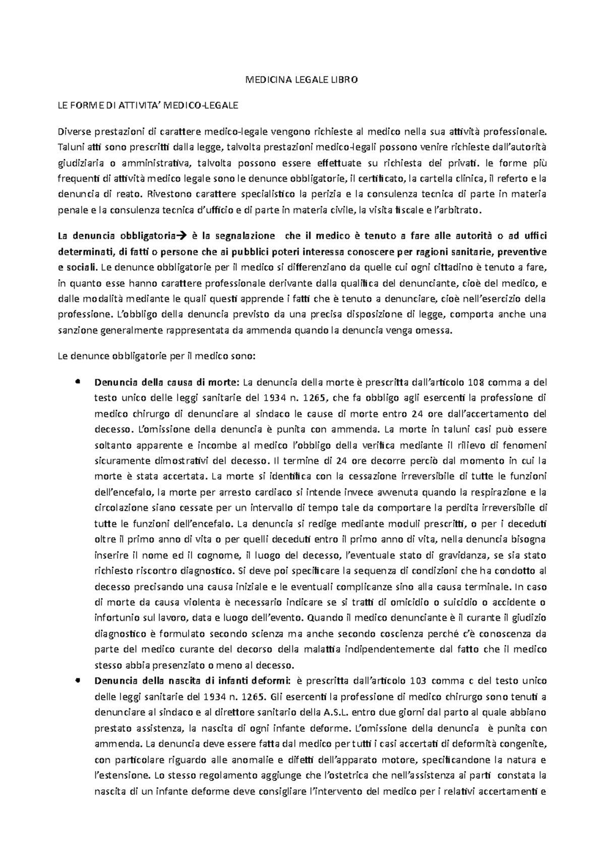 Medicina Legale Libro - MEDICINA LEGALE LIBRO LE FORME DI ATTIVITA ...