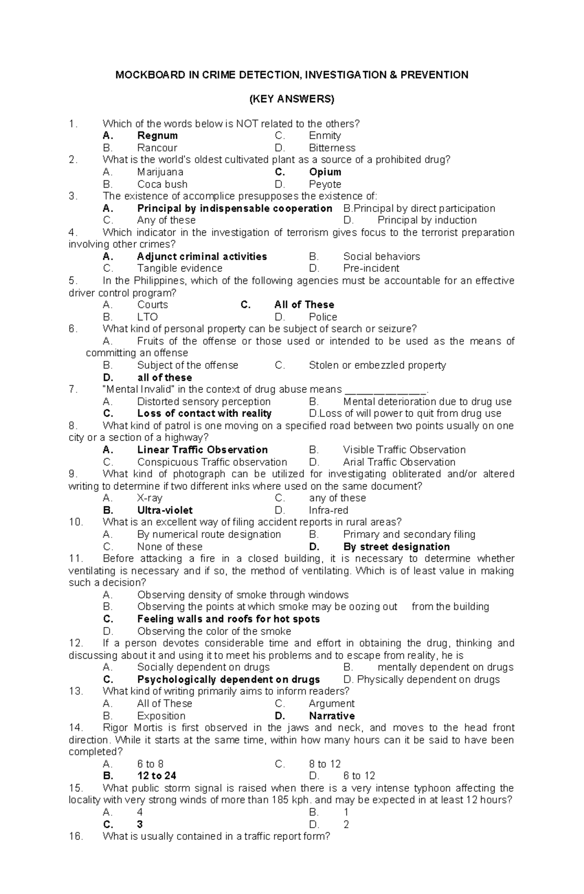 Scribd - crim - MOCKBOARD IN CRIME DETECTION, INVESTIGATION ...