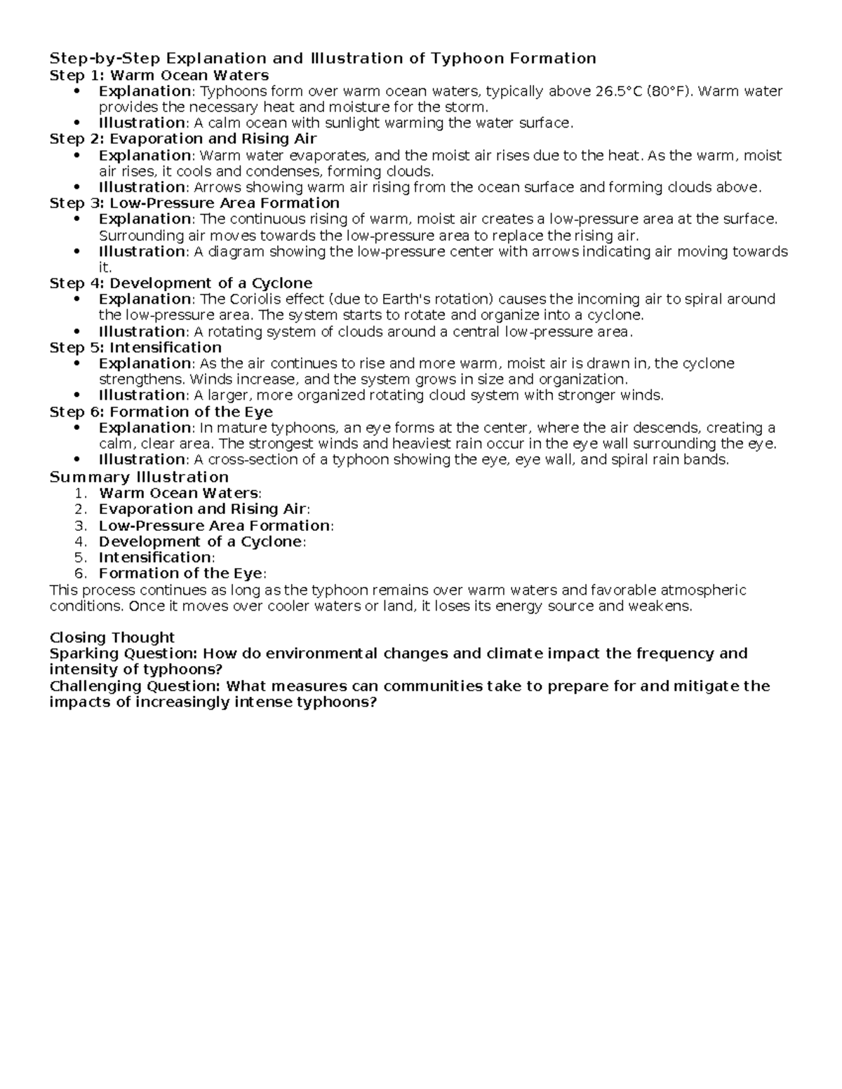 How typhoon forms - axdvsd - Step-by-Step Explanation and Illustration ...
