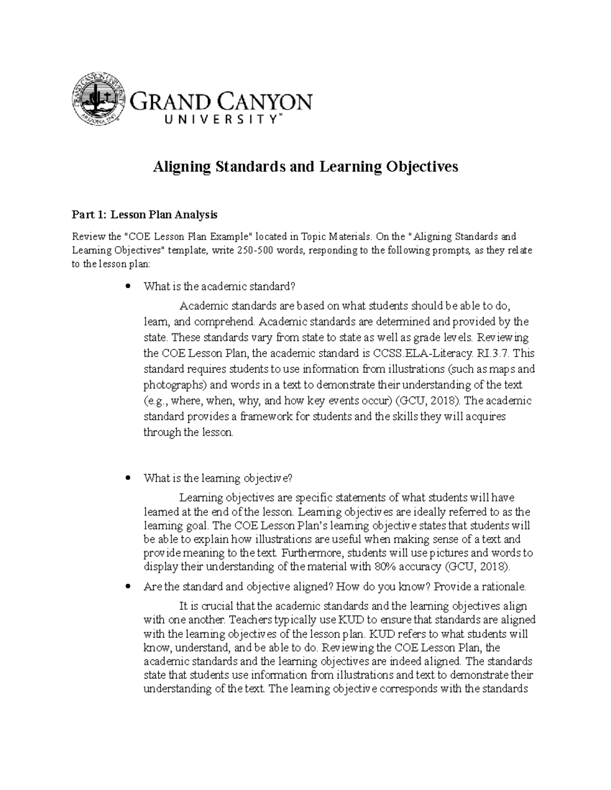 ELM-210-D-T2-Aligning Standards and Learning Objectives (1) - Aligning ...