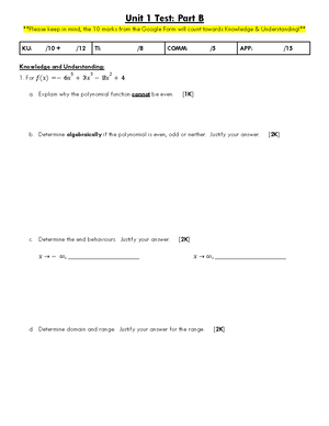 Unit 3 Test: Part B - Soaks we, - Unit 3 Test: Part B Please keep in ...