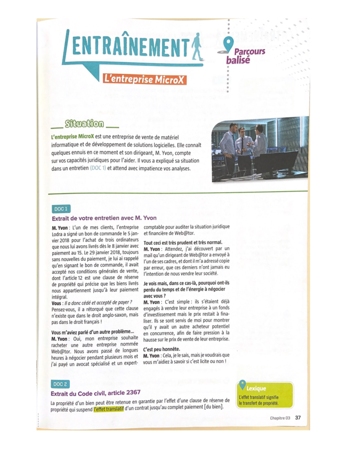 T1 C3 Micro X exercice - CEJM - Studocu