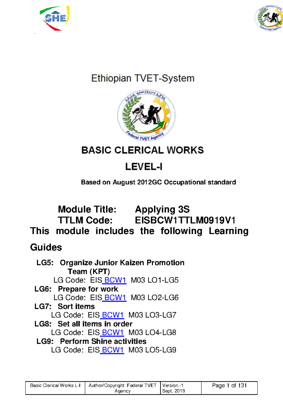 MDL-03 - MANAGEMENT - Basic Clerical Works L-I Author/Copyright ...