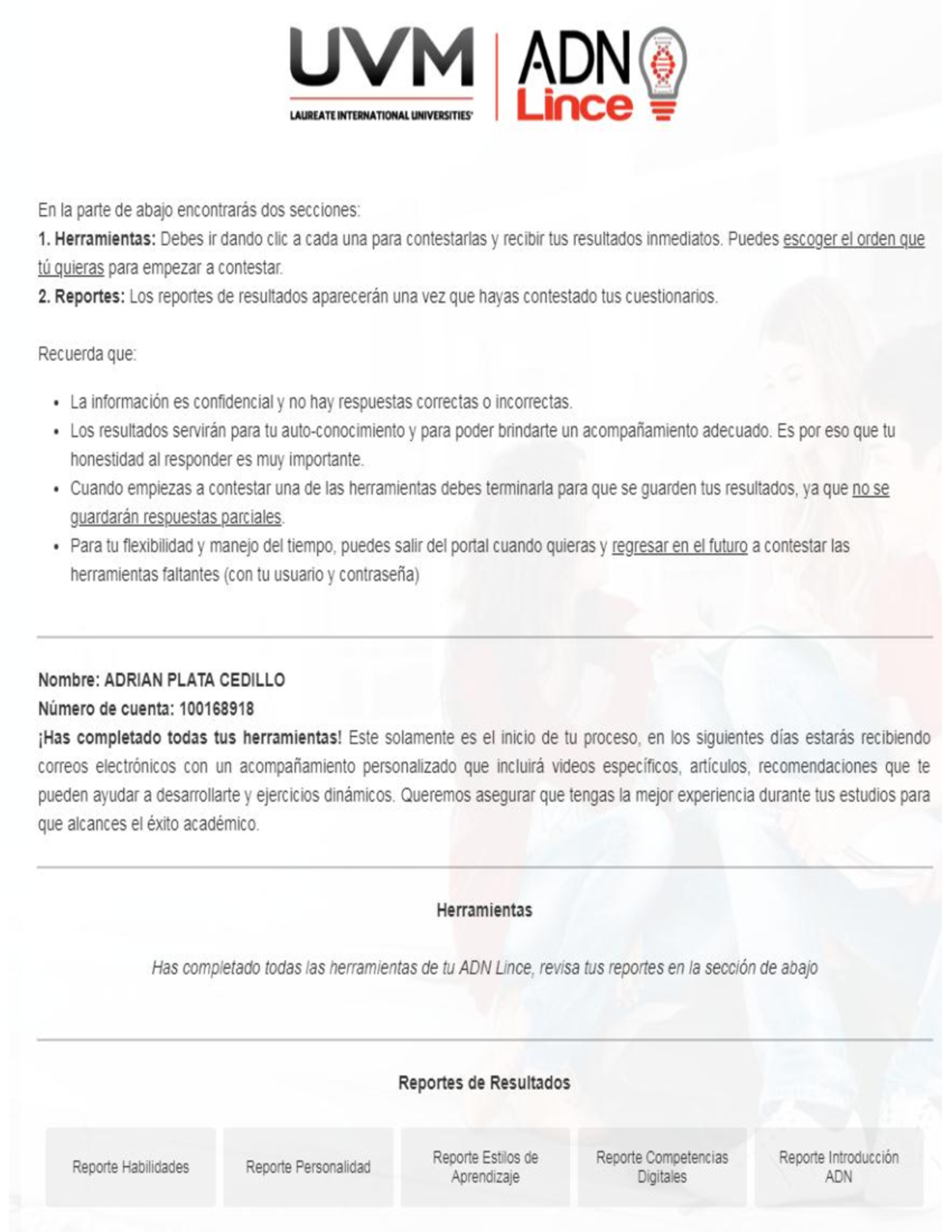 adn lince de uvm - Integración Fiscal - Studocu