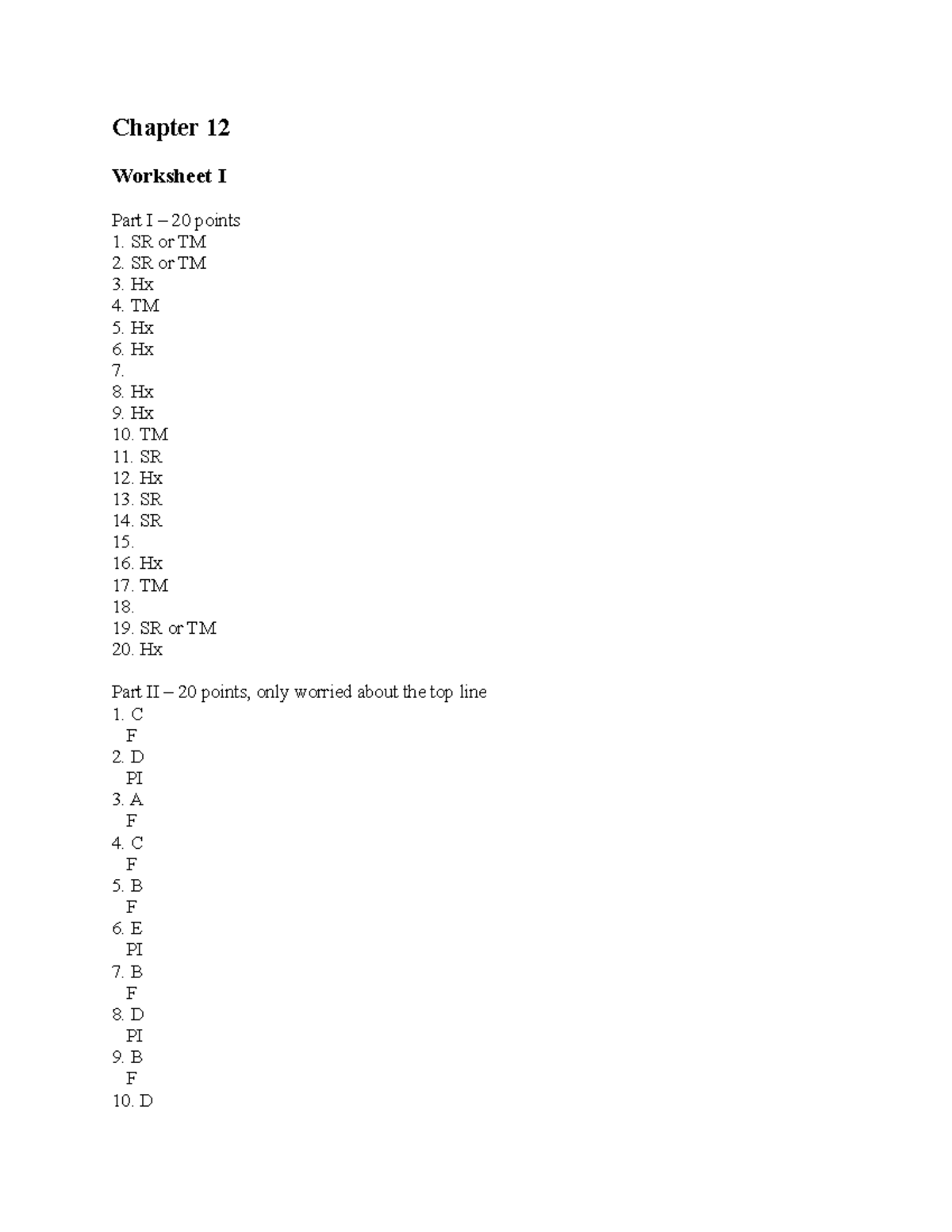 SOAP Note Writing-Chps 12-Answers - Chapter 12 Worksheet I Part I – 20 ...