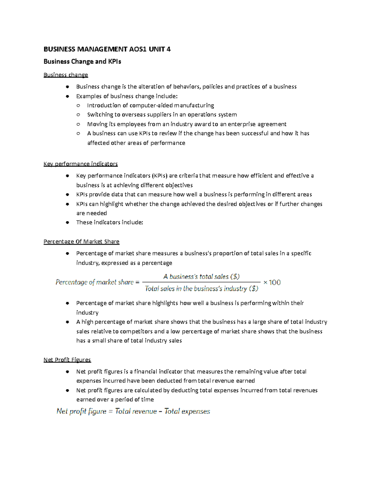 Business Management AOS1 UNIT4 - BUSINESS MANAGEMENT AOS1 UNIT 4 ...