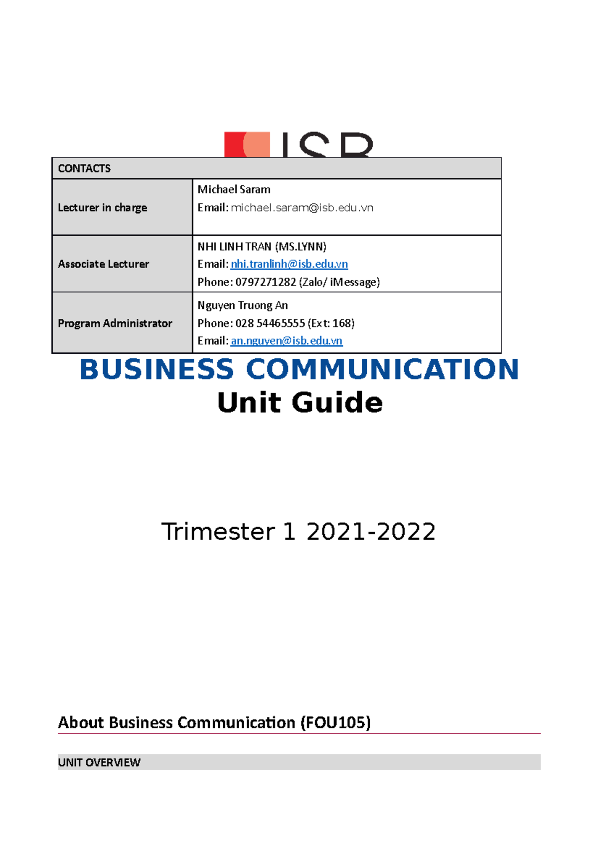 Business Communication of National University of Economics - BUSINESS ...