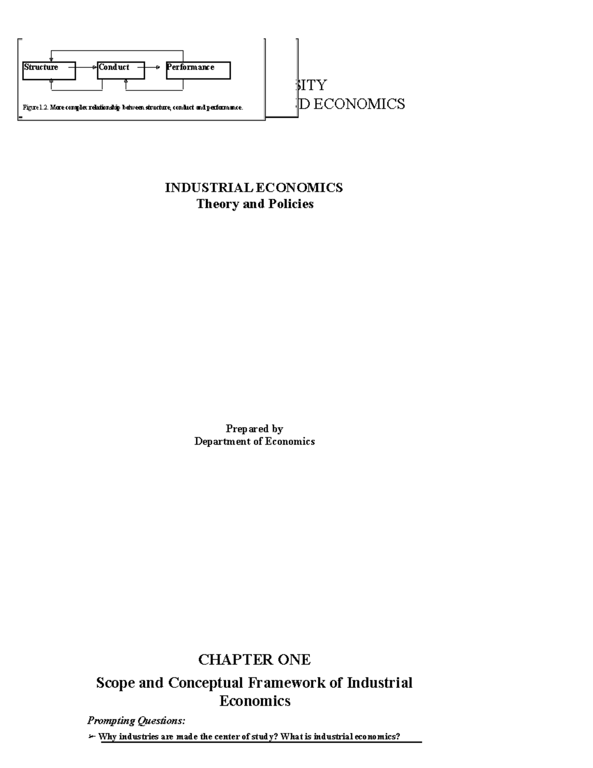 Industry - Industrial economics lecture notes - Industrial Economics ...