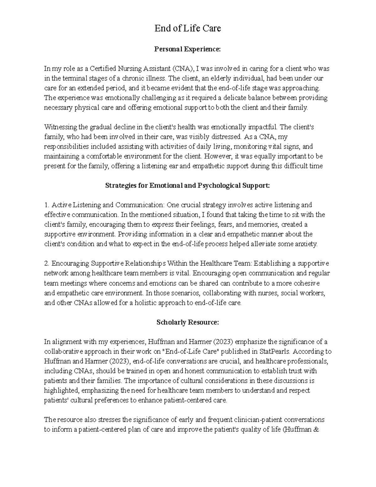 End of Life Care - Practise material pharm med - End of Life Care ...