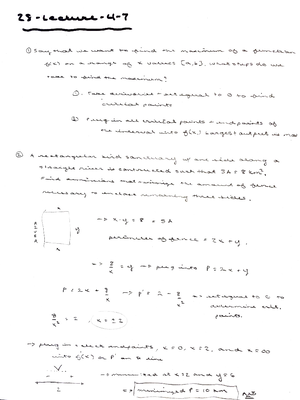 17 - Lecture - 3-8 - Calculus I Material - MATH 165 - Studocu