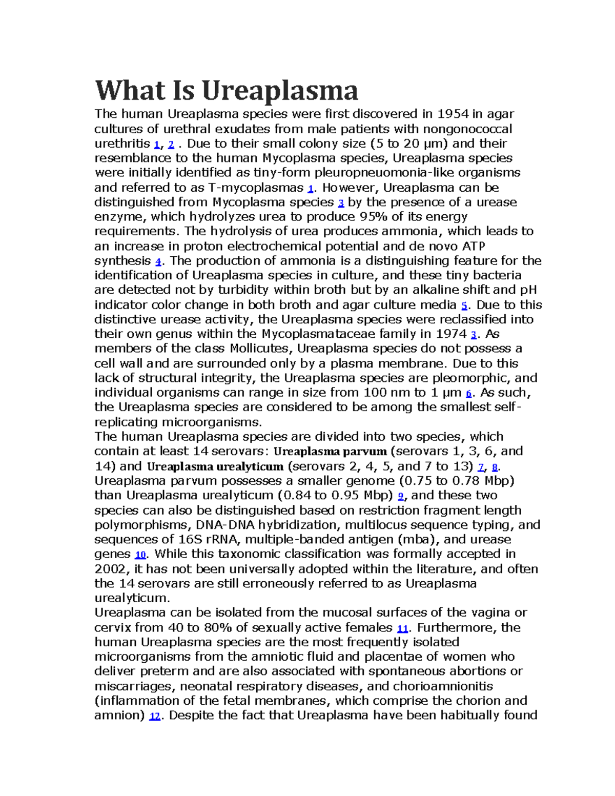 What Is Ureaplasma - Resumen Microbiologia - What Is Ureaplasma The ...
