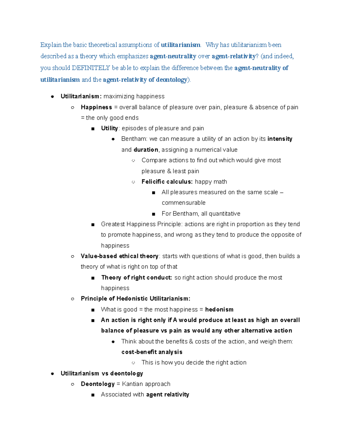 Midterm 1 Study Guide Part 3 - Explain the basic theoretical ...