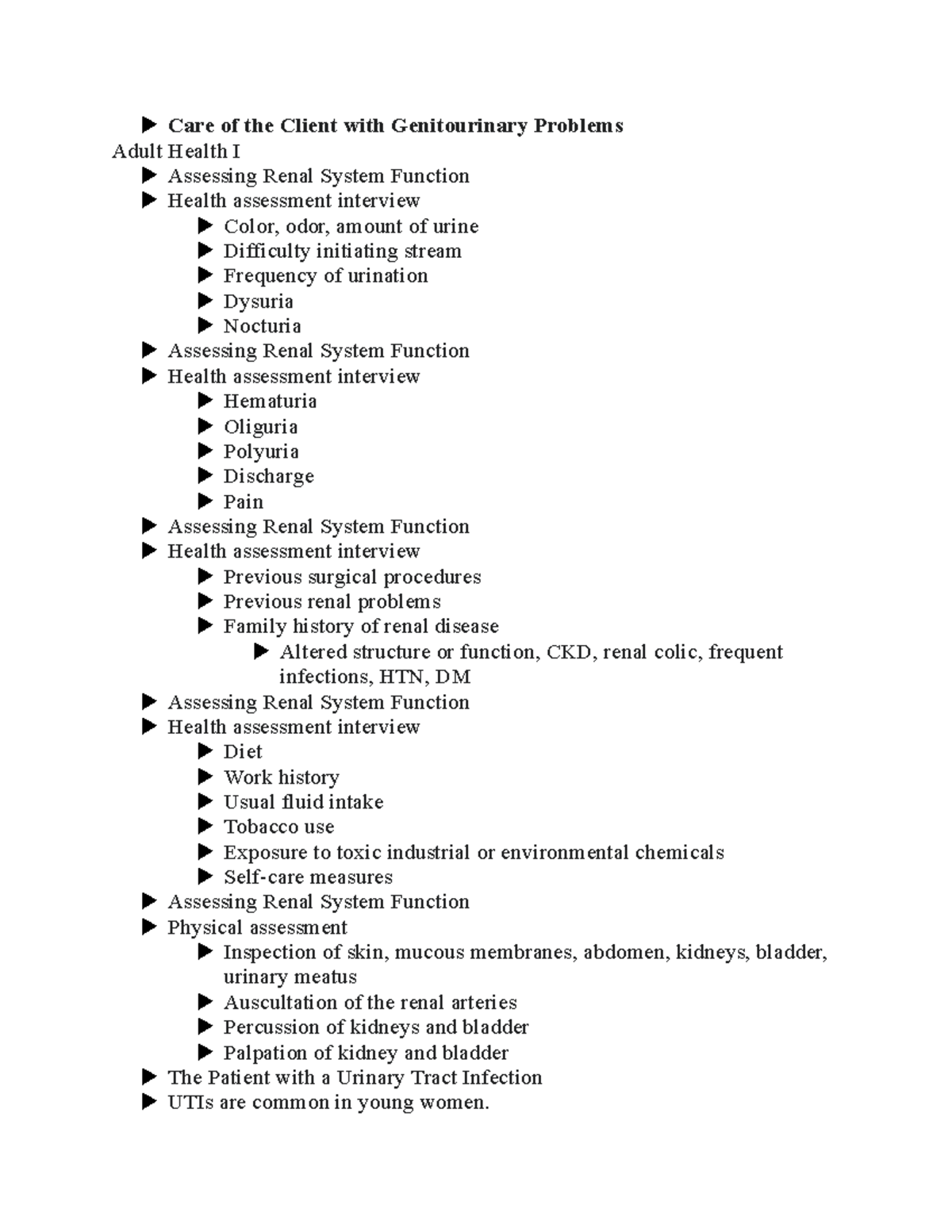 Care of the Client with Genitourinary Problems ppt - Care of the Client ...