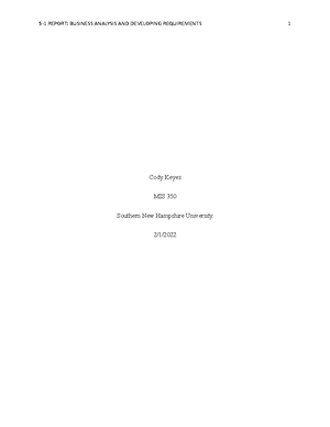 MIS350 7-1 Final Project - MIS 350 – Business Intelligence & Report 7-1 ...