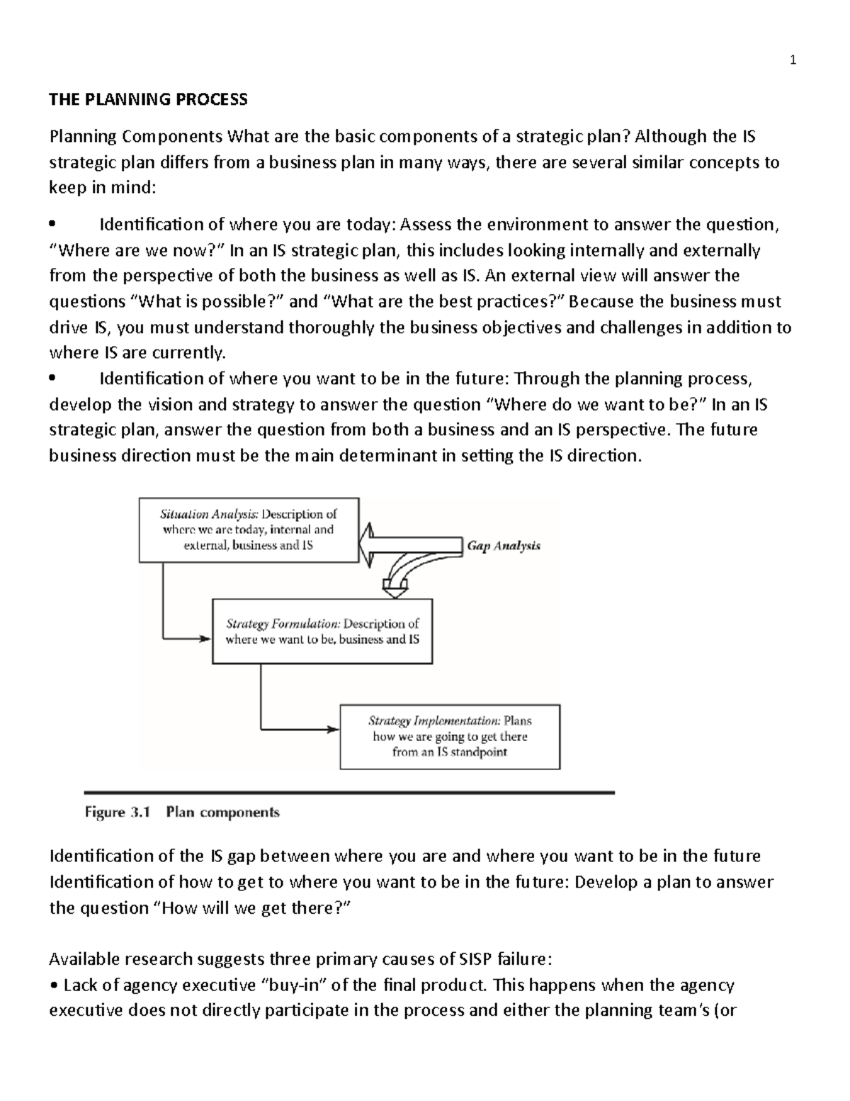 THE Planning Process- Lecture 3 - THE PLANNING PROCESS Planning ...