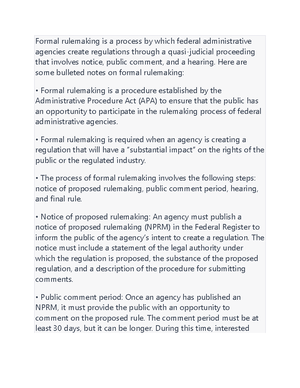 Adjudication - Notes - Introduction: • Administrative adjudication is ...