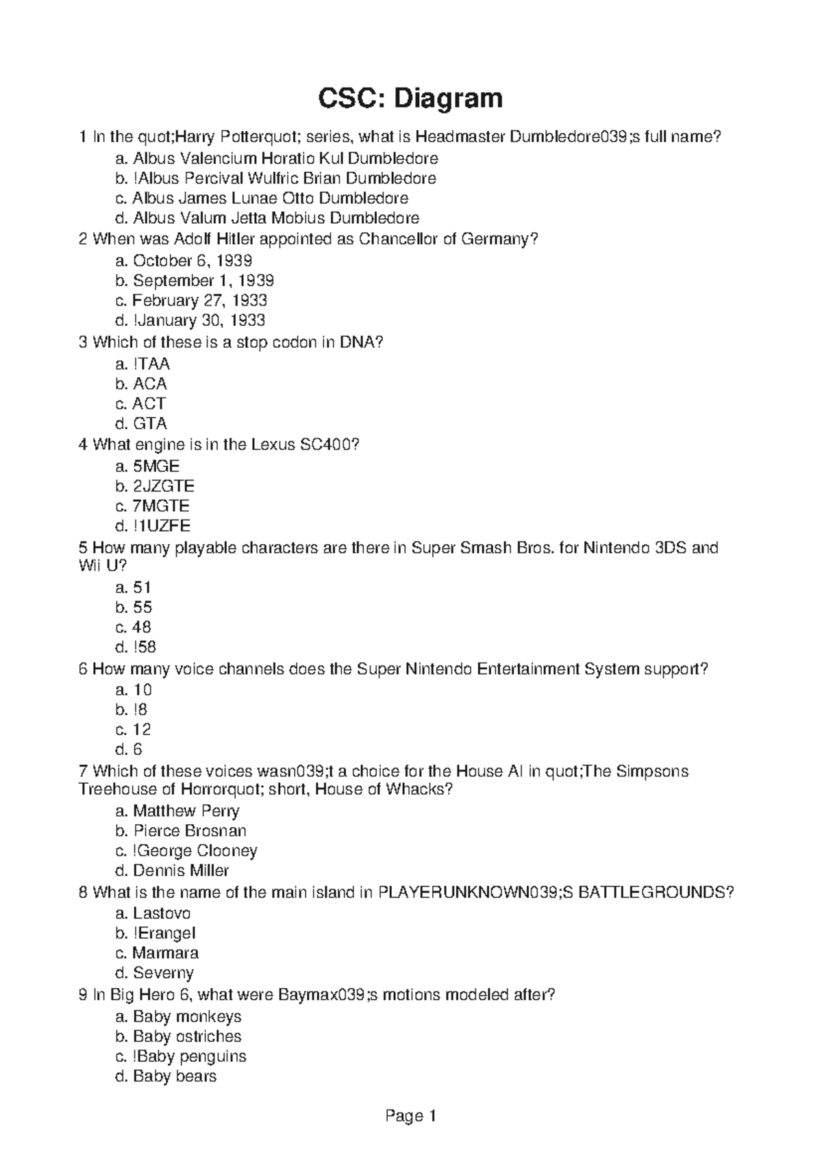 CSC106-Week-3 - CSC106-Week-3CSC106-Week-3CSC106-Week-3 - CSC: Diagram ...