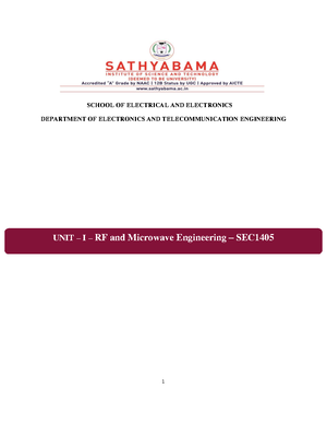 2.Microwave Engineering - MICROWAVE ENGINEERING LECTURE NOTES B (IV ...
