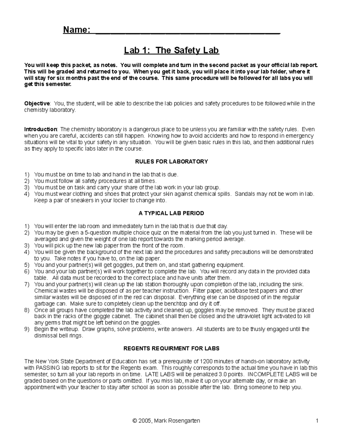 Lab1 Safety Notes - Very helpful - Name ...