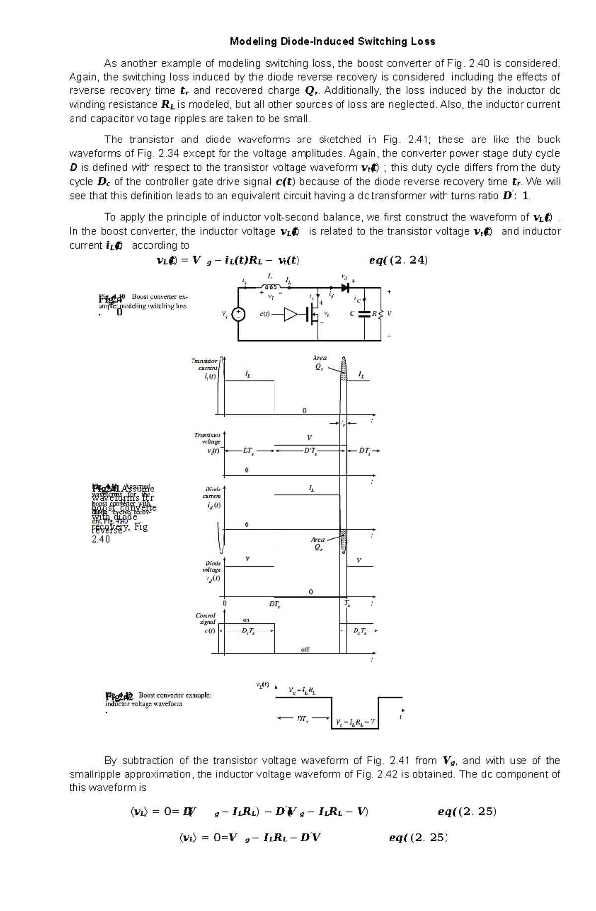 Modeling Diode-Induced Switching Loss - 2 is considered. Again, the ...