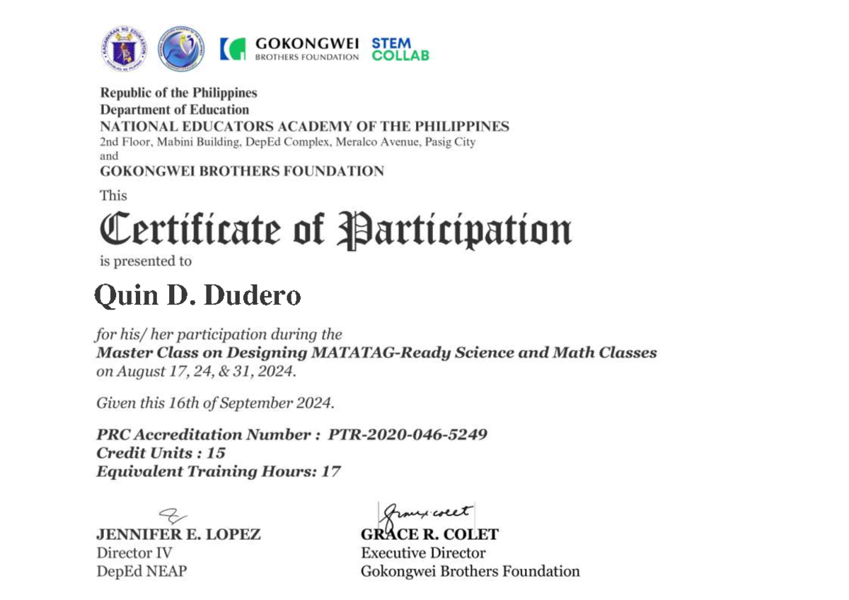 GBF STEM Collab Certificate S6-02529 - RAH NO i GOKONGWEI STEM BROTHERS ...