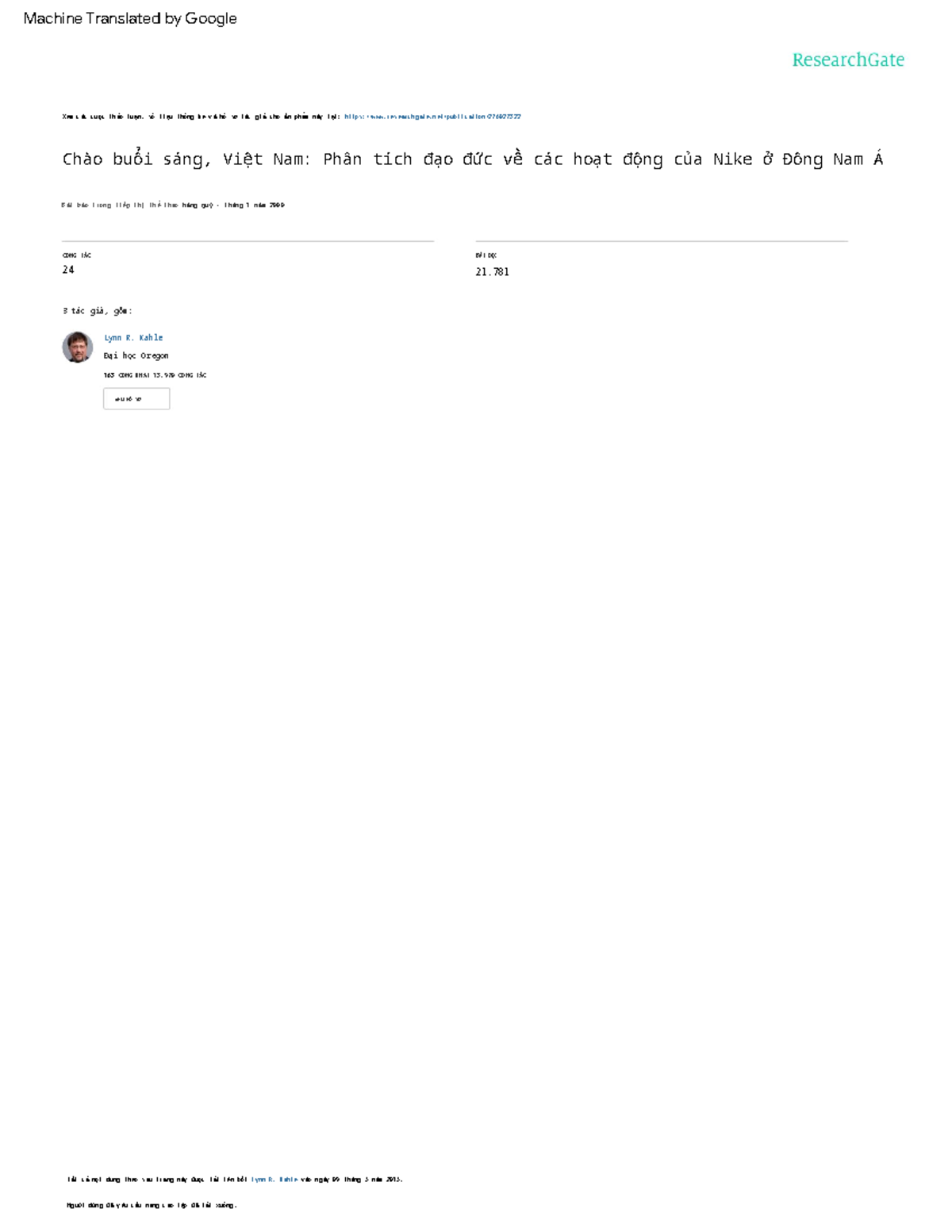 Viet - FFSDF DFFS - Chào buổi sáng, Việt Nam: Phân tích đạo đức về các ...