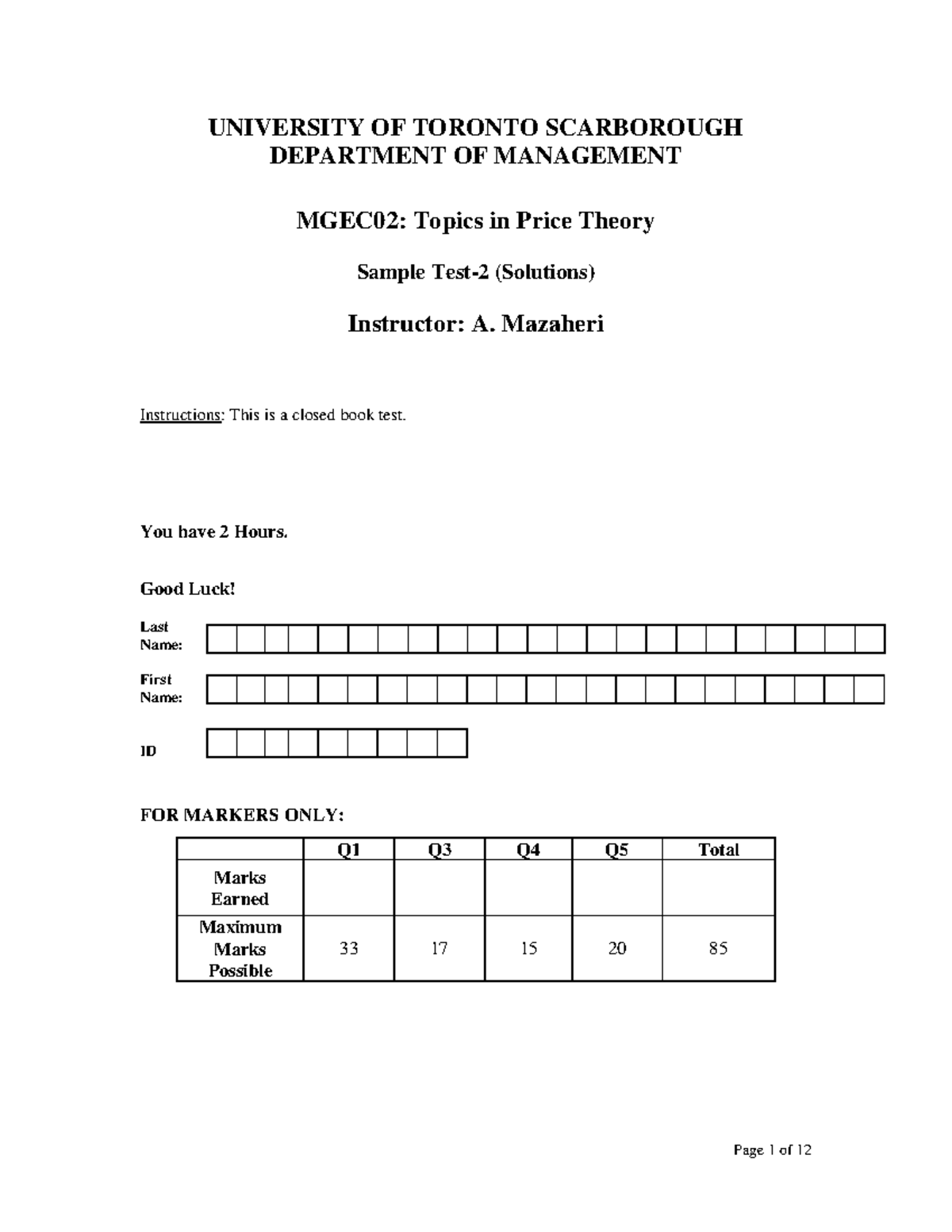 Sample/practice exam 3 February 2017, questions and answers ...
