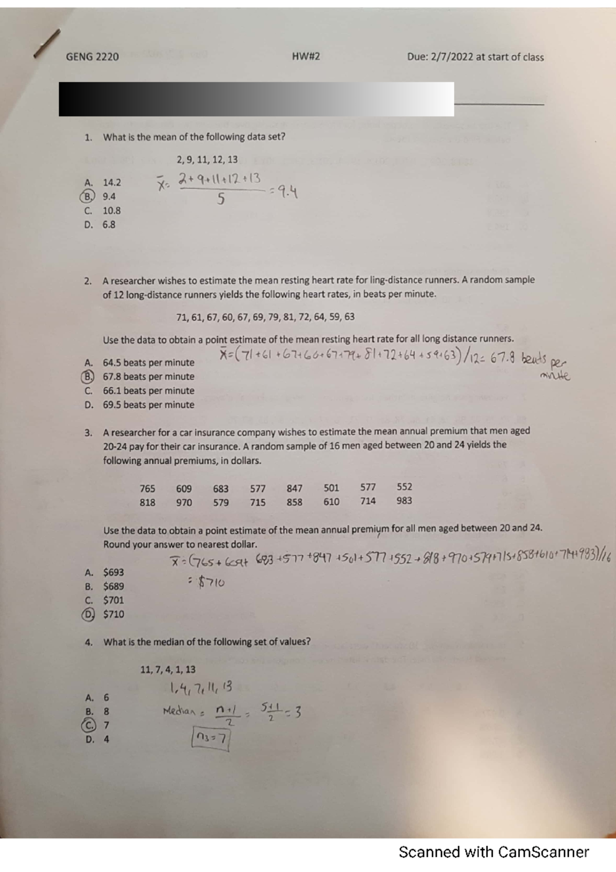Homework 2 - Study Guide - GENG 2220 - Studocu