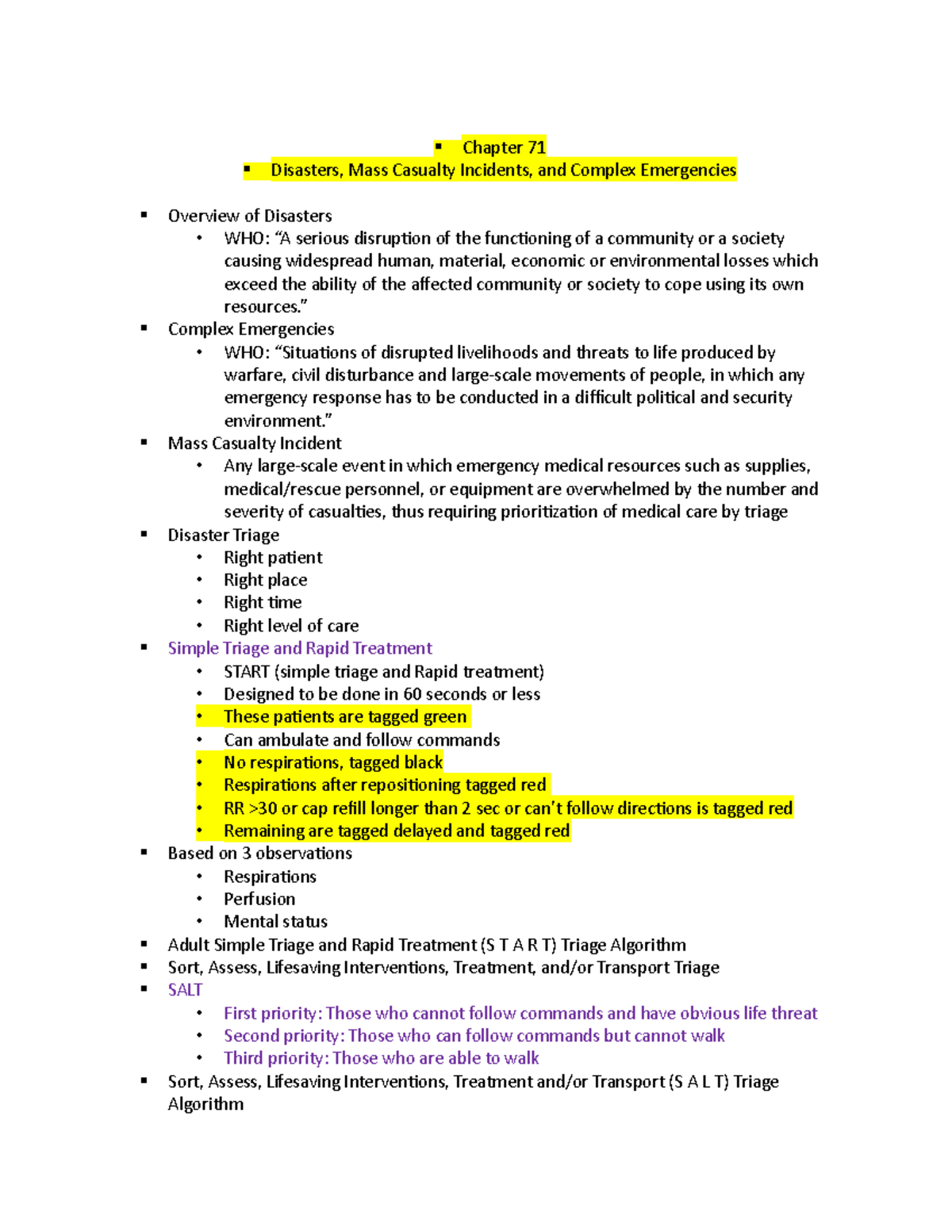 Chapter 71 Disasters - § Chapter 71 § Disasters, Mass Casualty ...