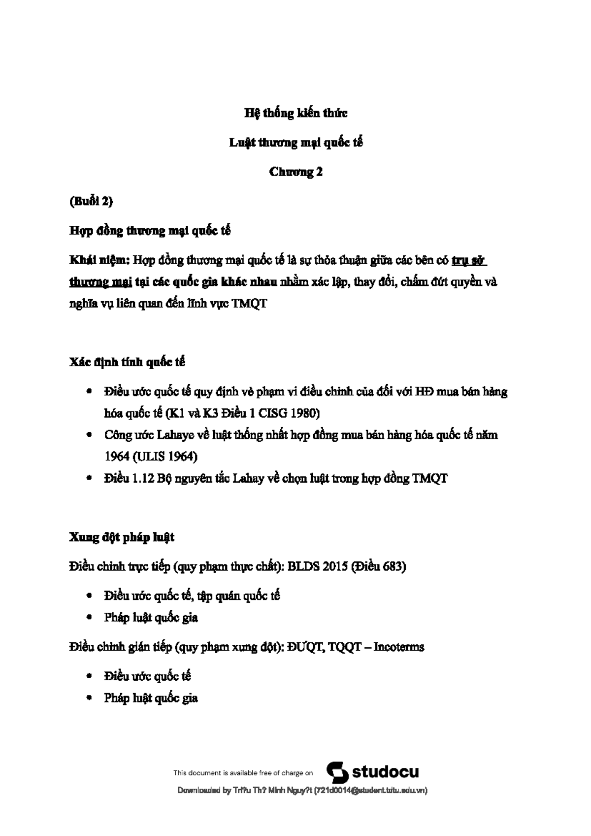 Ltmqt 4 - luật thuơng mại quốc tế - Studocu