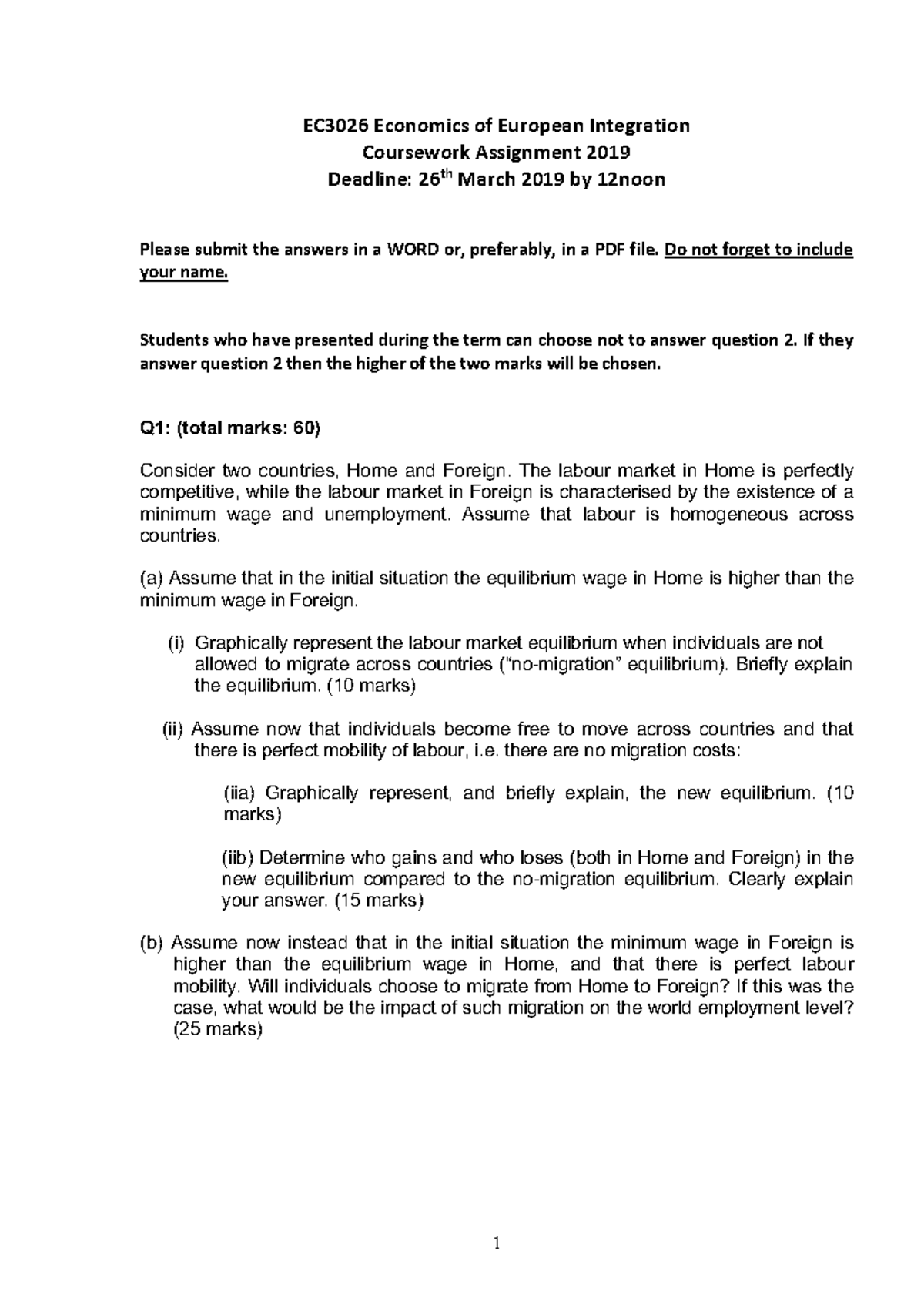 Coursework-assignment-19 - Warning: TT: undefined function: 32 1 EC3026 Economics of European ...