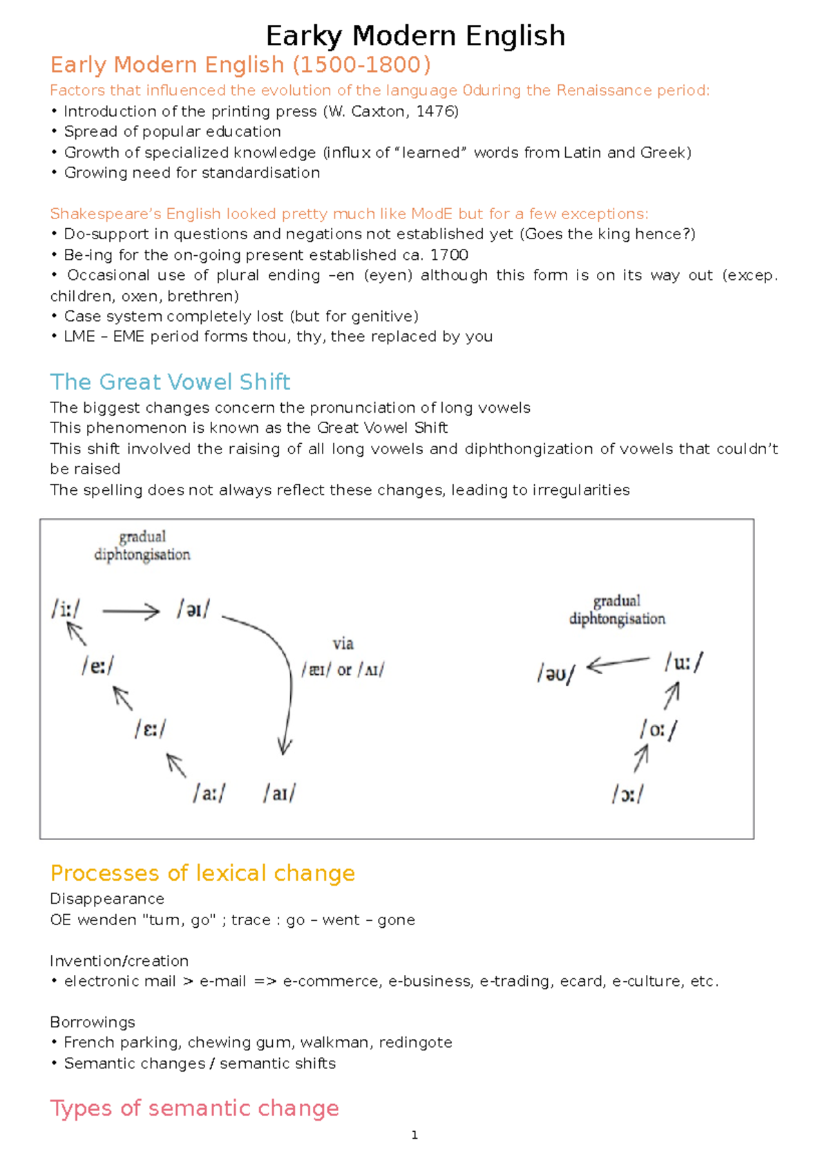 Early-Modern-English - Earky Modern English Early Modern English (1500 ...