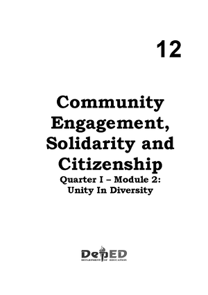 6 Q1 Comm Eng - Module 6 Quarter 1 Community Engagement - 12 Community ...
