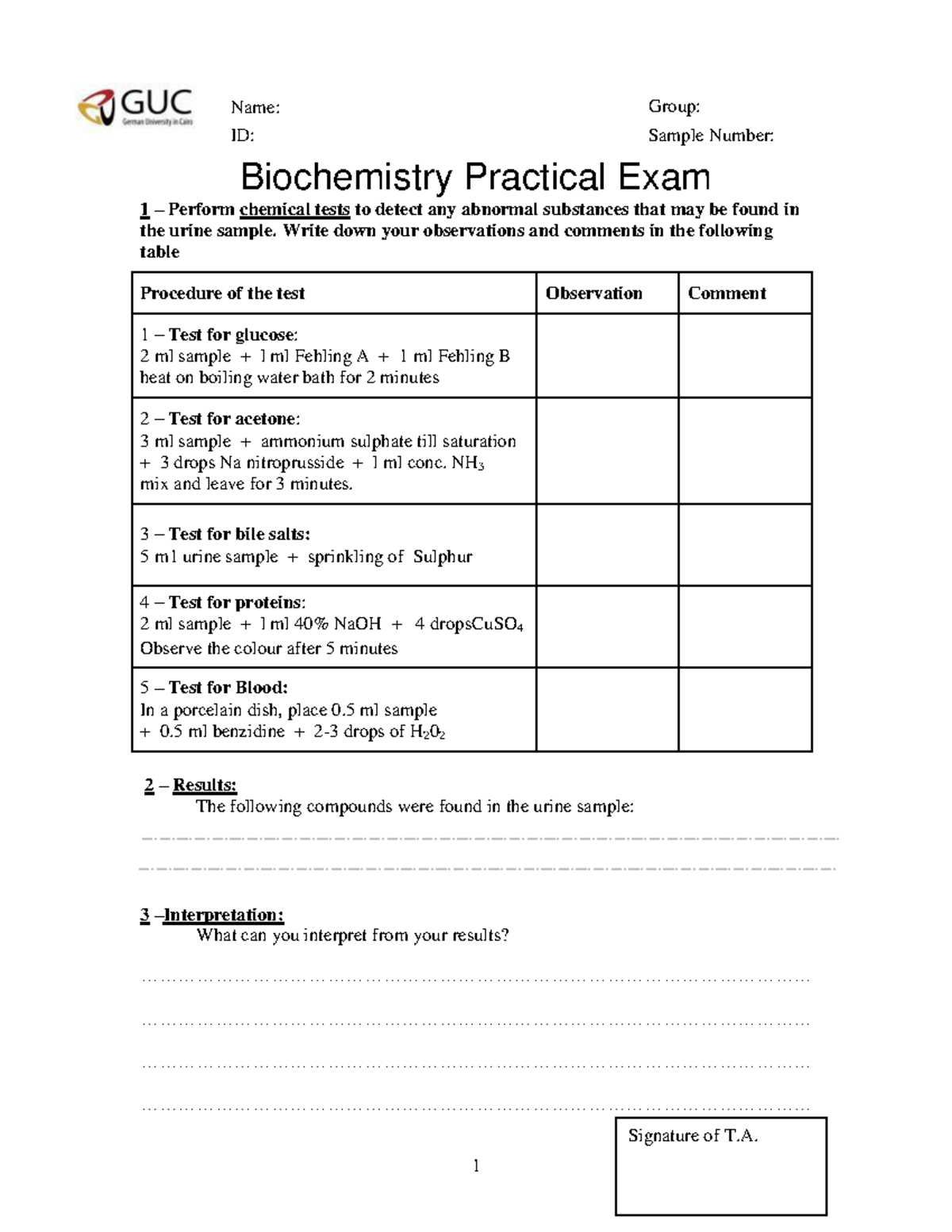 GUC 2141 53 6390 2021-05-30T15 48 30 - 1 Biochemistry Practical Exam 1 ...