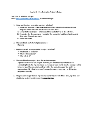 Assignment 1 - Project Management Life Cycle - Chapter 1 – Project ...