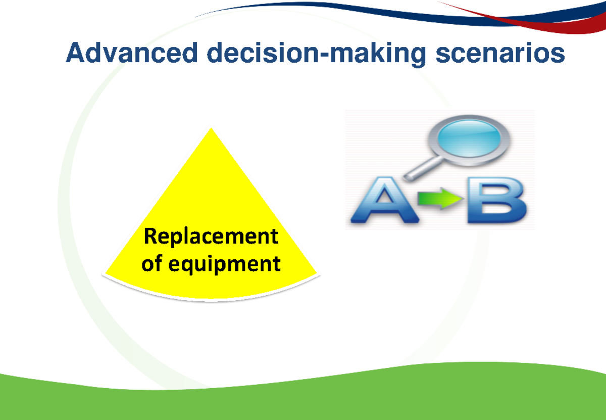 Advanced+decision-making+scenarios Replacement+of+equipment - Advanced ...